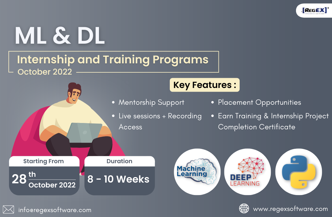 Industrial Internship & Training Program - October 2022 - Regex Software