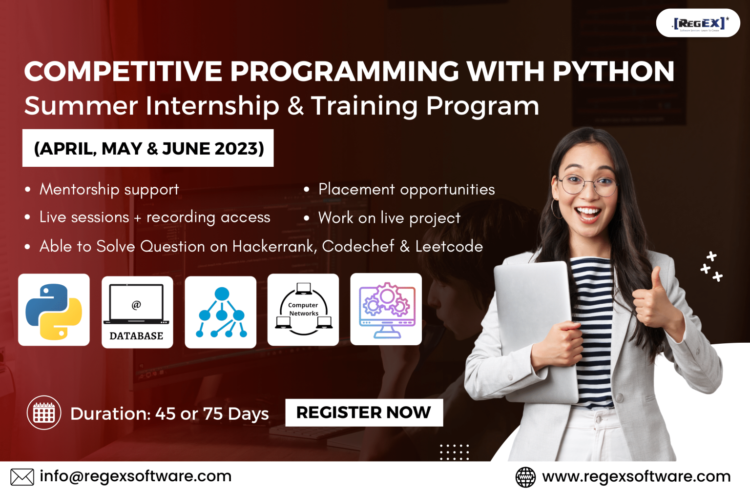 Summer Internship and Training in Jaipur – Regex Software